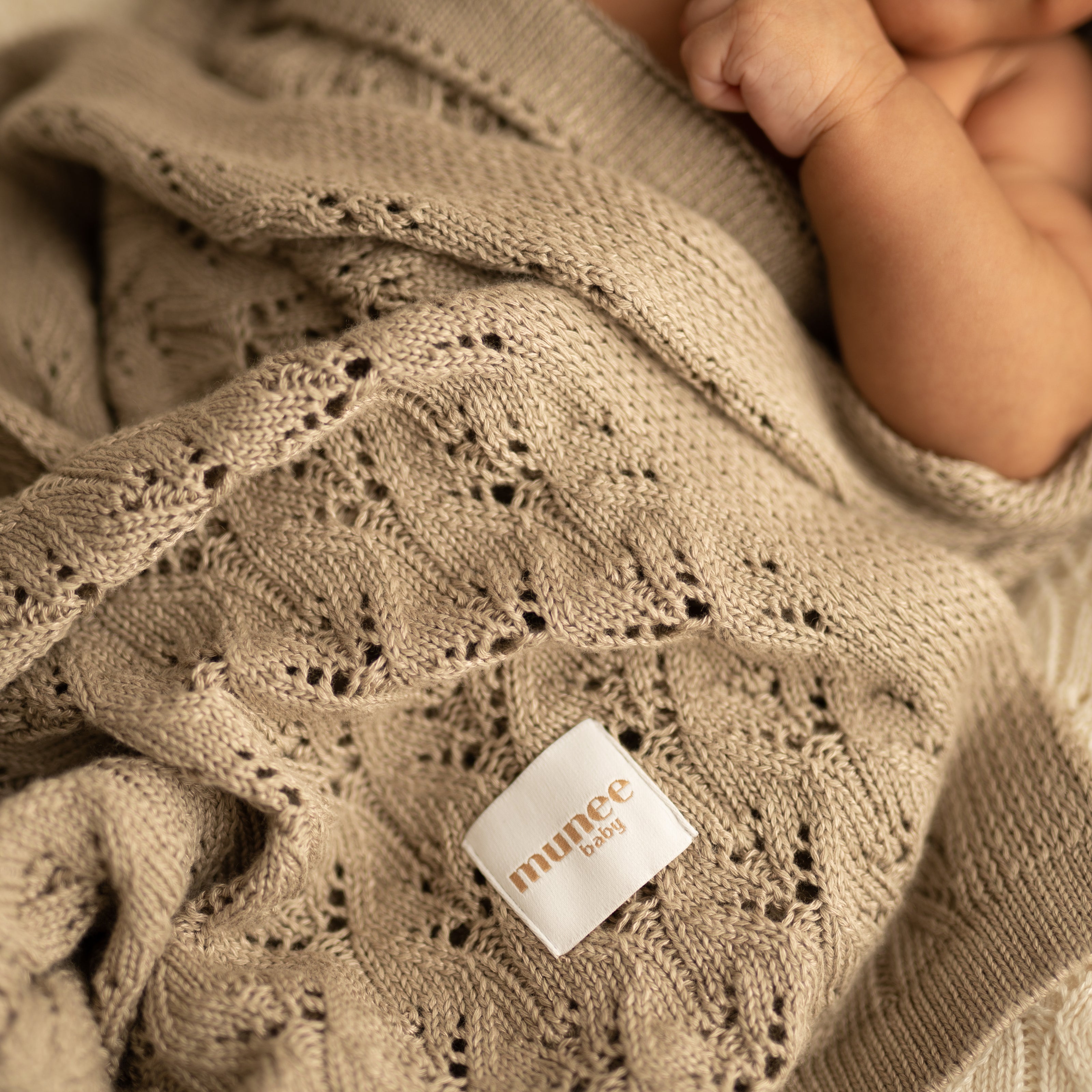 Foglia™ | Coperta traforata in bambù trama foglie